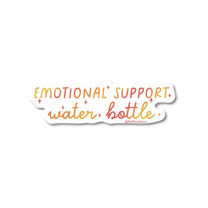 Emotional support bottle vinyl sticker - Spiral Circle