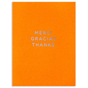 MERCI GRACIAS THANKS | LAGOM THANK YOU CARD - Spiral Circle