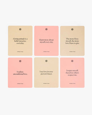 Mindful Affirmations Love & Relationships, Display Cards - Spiral Circle