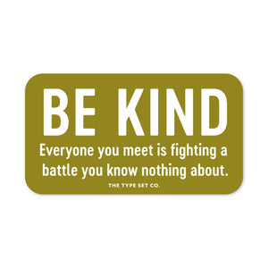 "Be Kind" Sticker - Spiral Circle