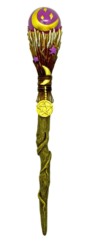 Broom Magic Wand - Spiral Circle