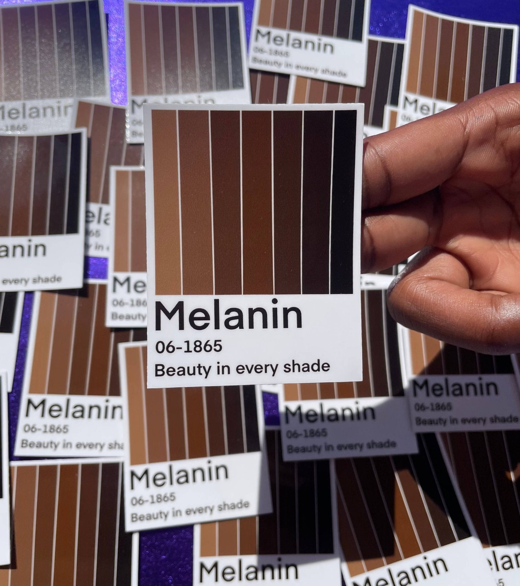 Melanin Shades Sticker - Spiral Circle