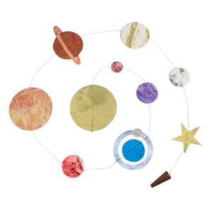 Solar System Garland - Spiral Circle